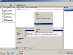 3 ways to adjust/resize partition in Windows Server 2008 R2.