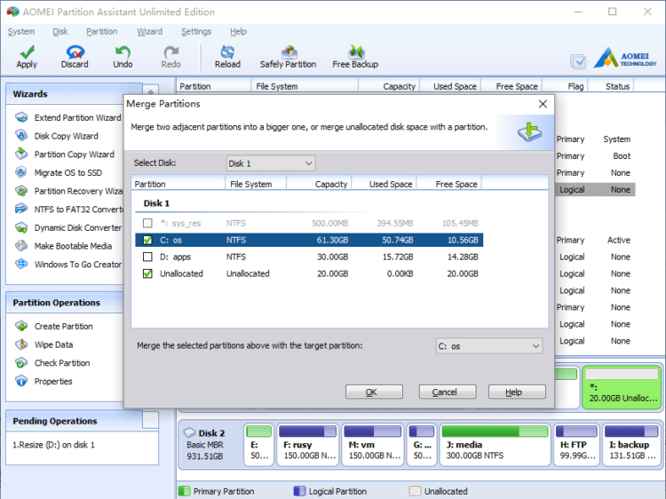 Guide to resize partition on Windows Server 2012, 2008, 2003.