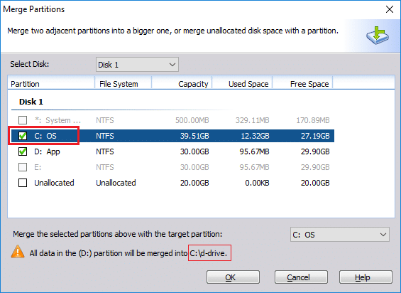 How to merge partitions and Unallocated space without losing data? How to merge partitions and Unallocated space without losing data?