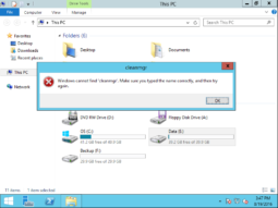 Enable and install Disk Cleanup in Windows Server 2012 R2