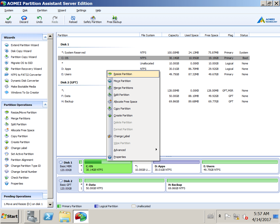 Add/Move/Merge Unallocated Space to C Drive in Windows Server 2008. Add/Move/Merge Unallocated Space to C Drive in Windows Server 2008.