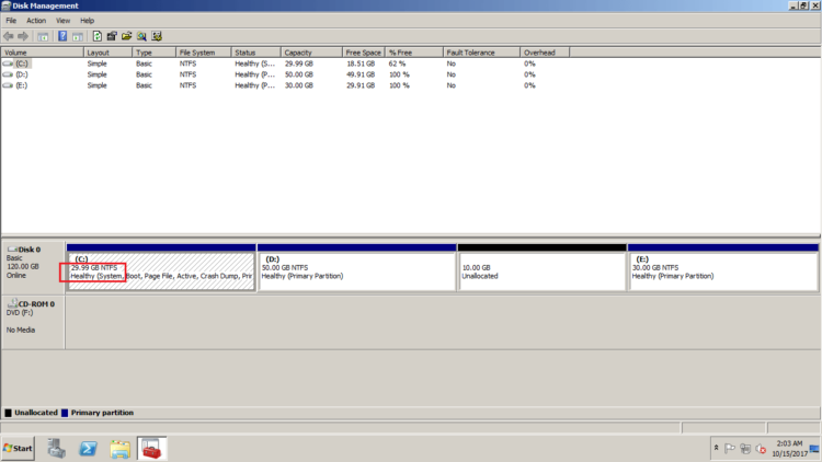 Move/Merge/Add Unallocated space to C drive Windows Server 2008 Move/Merge/Add Unallocated space to C drive Windows Server 2008