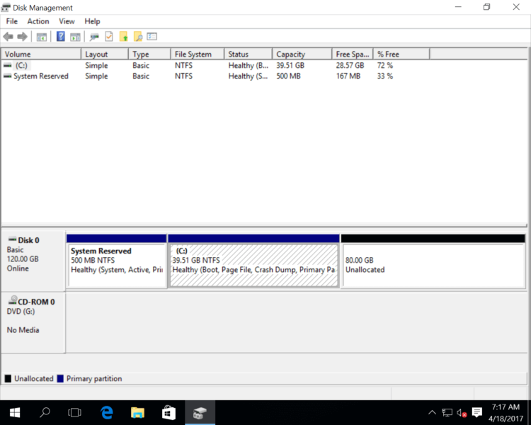 How to shrink C drive in Windows Server 2016? How to shrink C drive in Windows Server 2016?