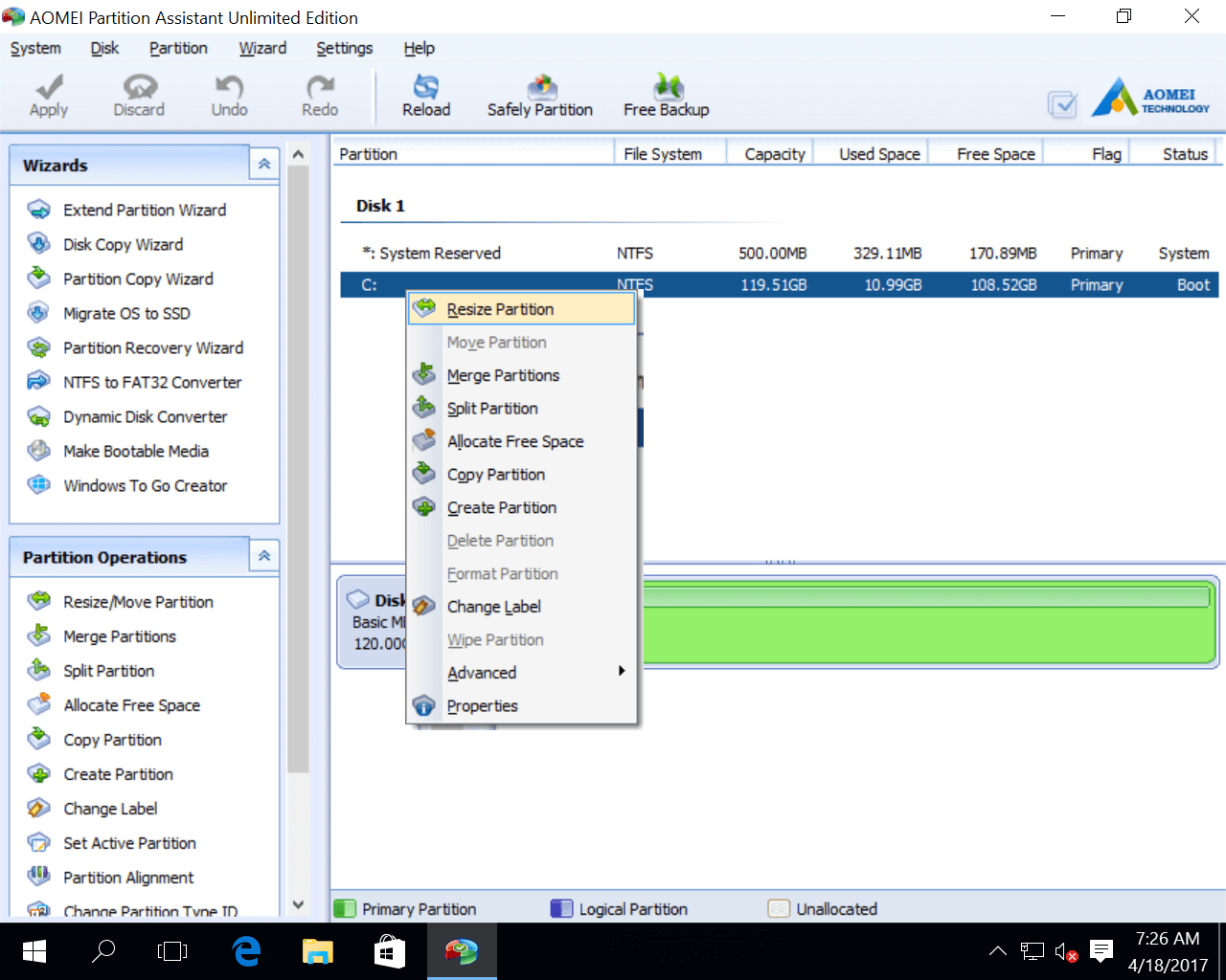 How to shrink C drive in Windows Server 2016? How to shrink C drive in Windows Server 2016?